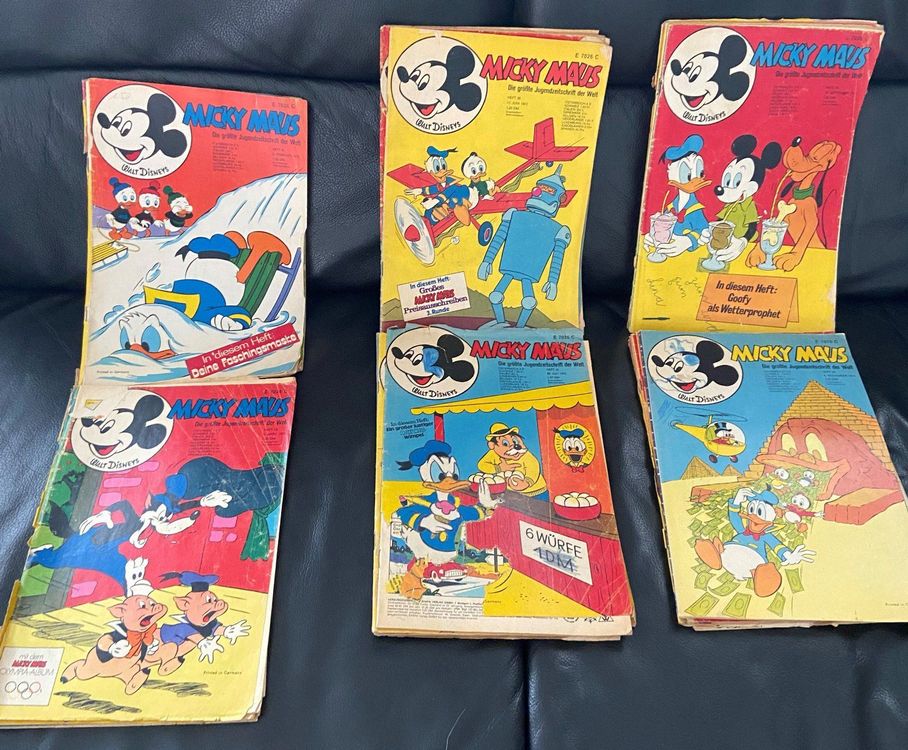 29 Mickey Maus Hefte mit Jahrgang 1972 (Gebraucht) in Remetschwil für CHF 4 – mit Lieferung auf ...