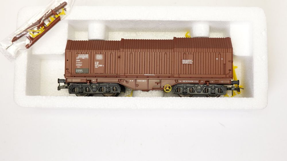 e27 Roco 4393A DB Güterwagen Shis Blechrollen braun | Kaufen auf Ricardo