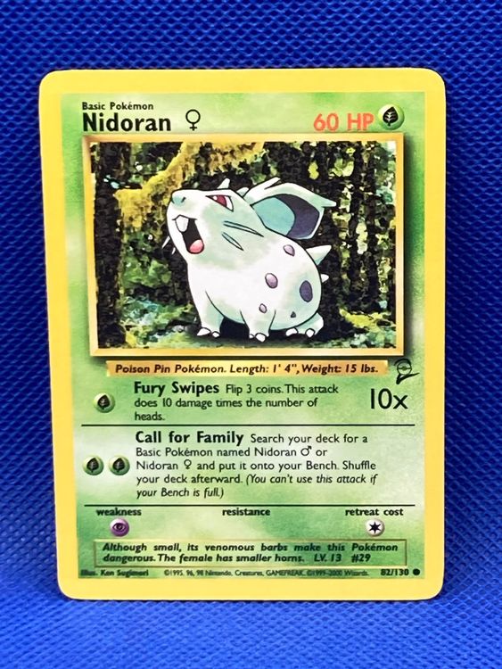 Pokemon BASE SET 2 / Nidoran 82 / 130 EN - (EX) | Acheter sur Ricardo
