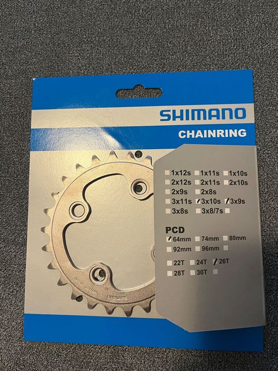 Kettenblatt | Shimano Deore XT FC-M771 chainring 26 teeth (Neu (gemäss Beschreibung)) in Zug für ...