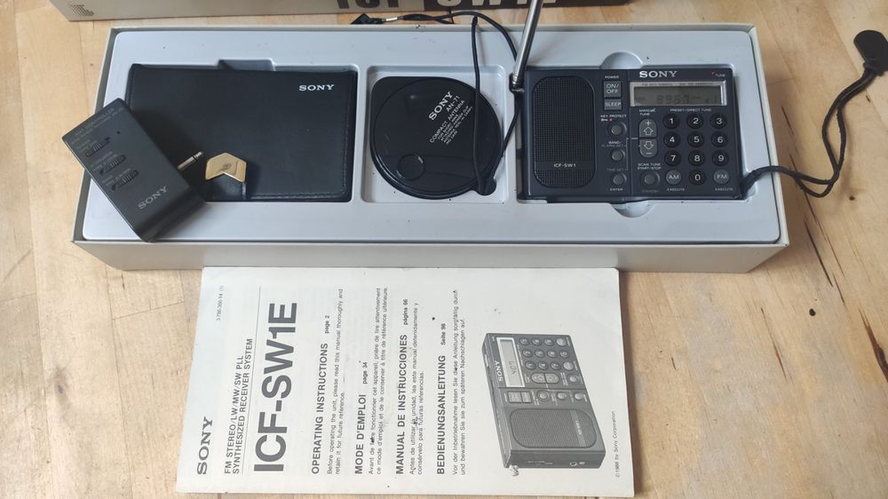 Sony ICF-SW1E Weltempfänger mit Zubehör (Gebraucht) in Berneck für CHF ...