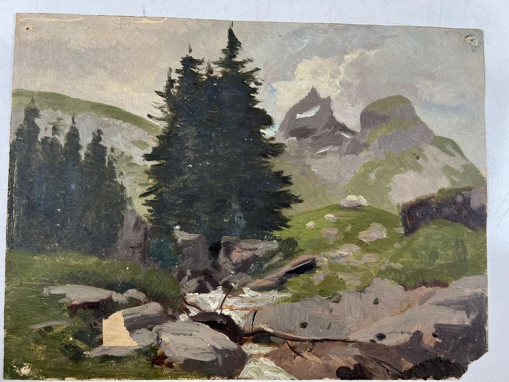 Alte Berglandschaft Gemälde | Kaufen auf Ricardo