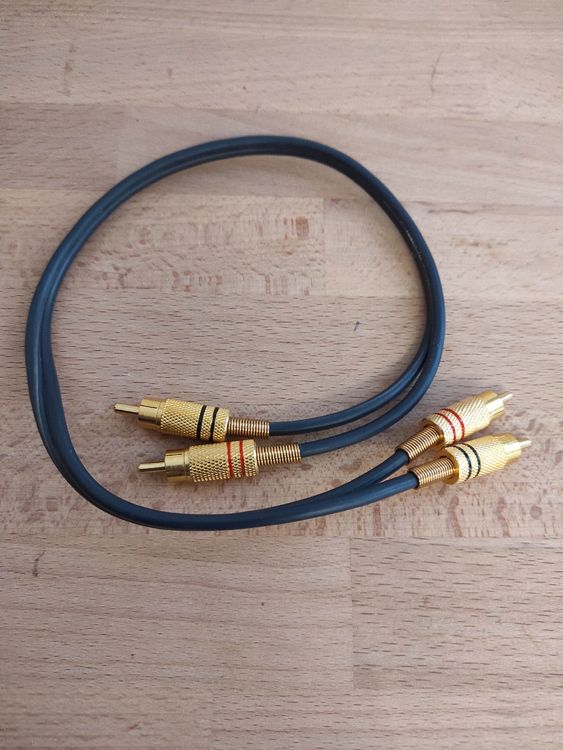 Hama Cinch Kabel Gold 50cm | Kaufen auf Ricardo