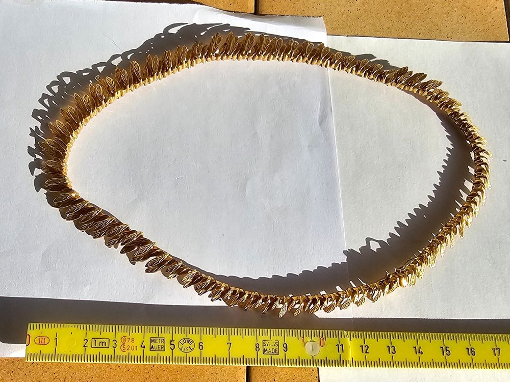 Beau collier en or 750, poids = 57,50 grammes longueur=43cm | Kaufen ...