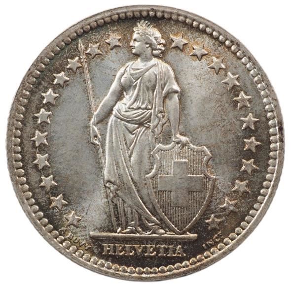 Schweiz, 2 Franken 1944 "Erhalutung" (Gebraucht) in Liestal für CHF 7 – mit Lieferung auf ...