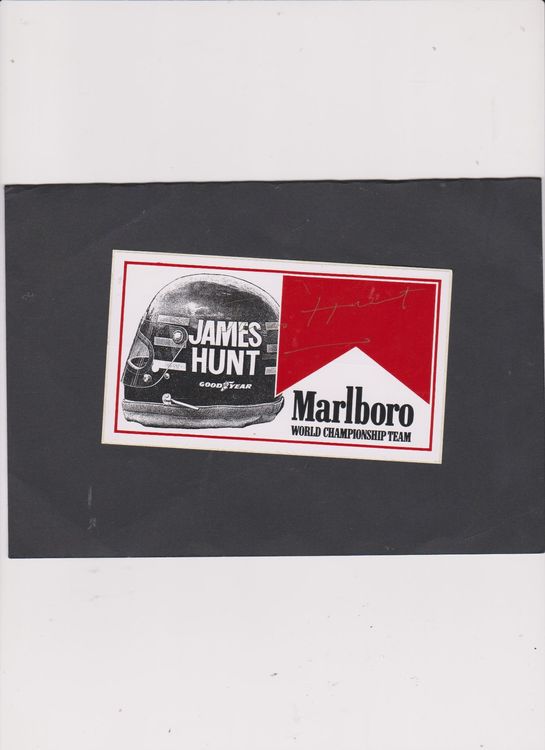 sticker Marlboro James Hunt (Gebraucht) in Bex für CHF 1 – mit ...