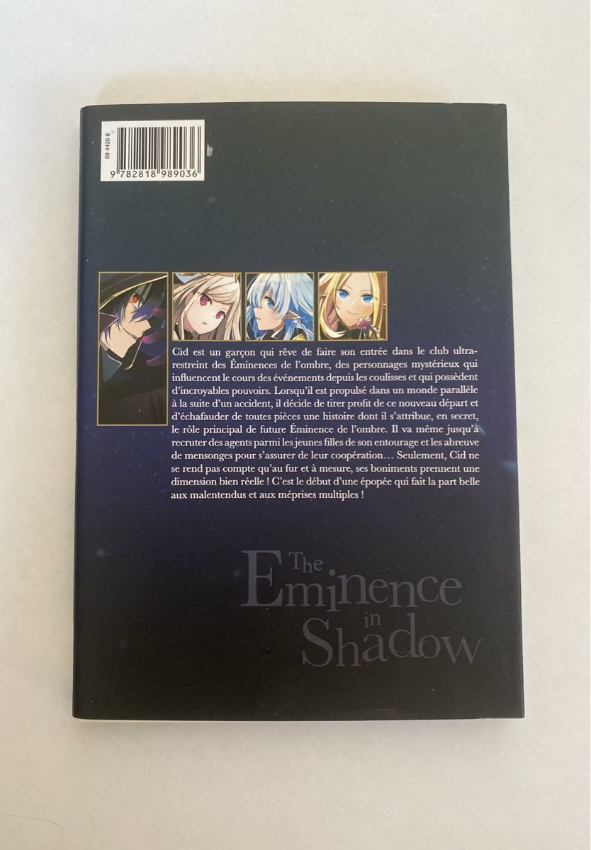 The Eminence in Shadow Tome 1 - Manga - Neuf (Neu und originalverpackt ...