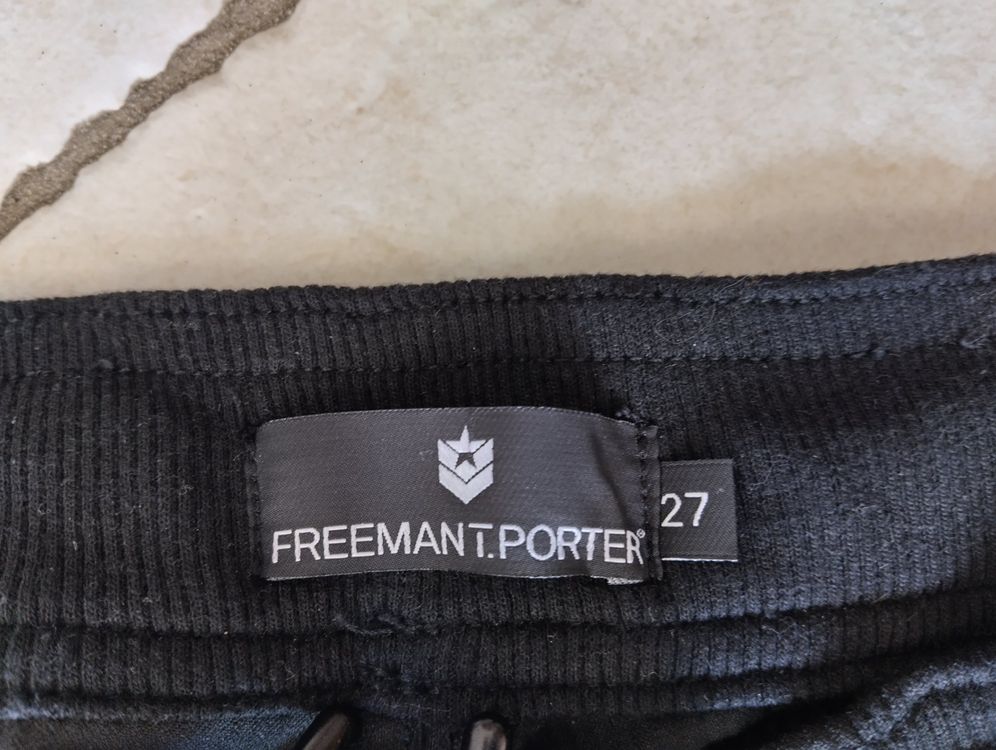 Pantalon noir Freeman T. Porter, T. 27, neuf jamais porté (Neu (gemäss ...