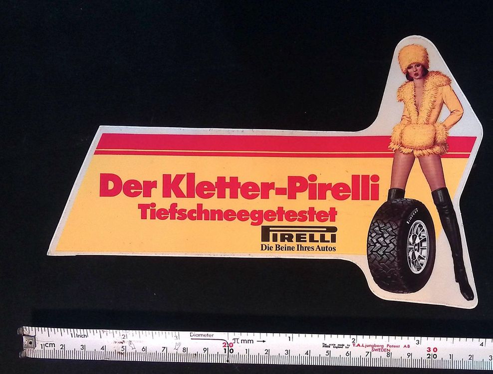Pirelli Sexy Girl Vintage 70er Jahre Aufkleber Auto | Kaufen auf Ricardo