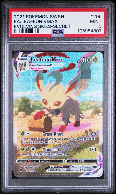 Leafeon Vmax Alt Art 205 EN PSA 9 (Gebraucht) in Rupperswil für CHF 330 ...