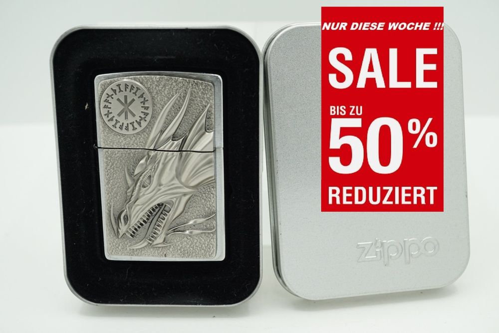ZIPPO® DRAGON WITH AMULET - HEAVY 3D - 2012 - UNGEZÜNDET (Neu (gemäss Beschreibung)) in Mels für ...