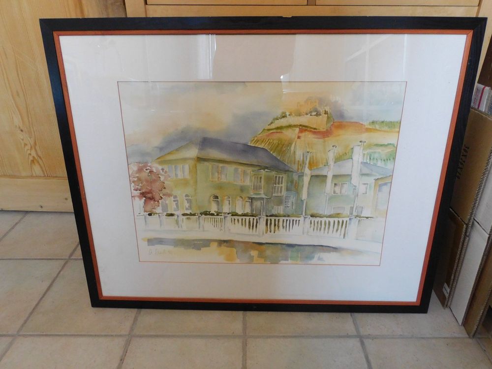 Grosses Aquarell Sig. 92 | Kaufen auf Ricardo