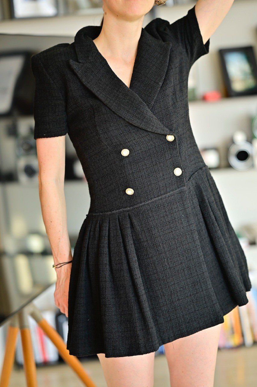 Sandro Kleid, Blazer Optik, schwarz, Gr. 36 – Top Zustand! (Neu (gemäss ...