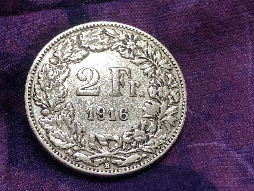 Schweiz 2 Franken 1916 Silber Rar | Kaufen auf Ricardo