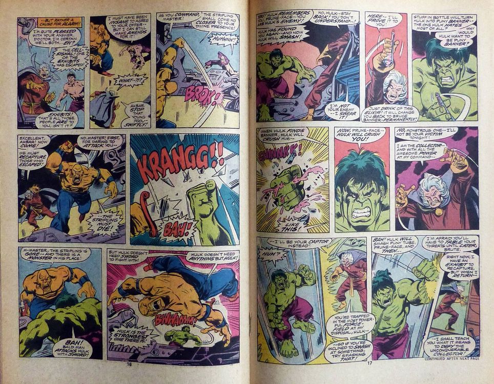 INCREDIBLE HULK 198 VS. MAN-THING MARVEL 1976 VALUE STAMP | Kaufen auf ...