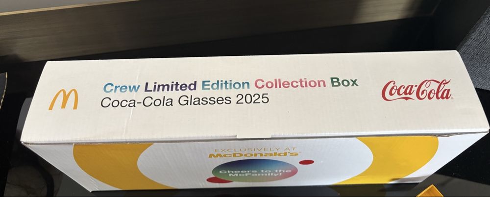 5 Mcdonald‘s Glas 2025 Crew Limited Edition Collection Box Neu Und