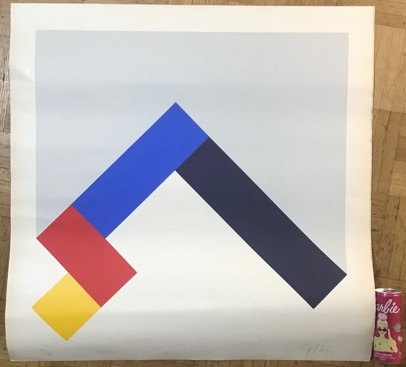 Konkrete Grosse Lithographie Unleserlich Signiert (Gebraucht) in Root für CHF 15 – mit Lieferung ...