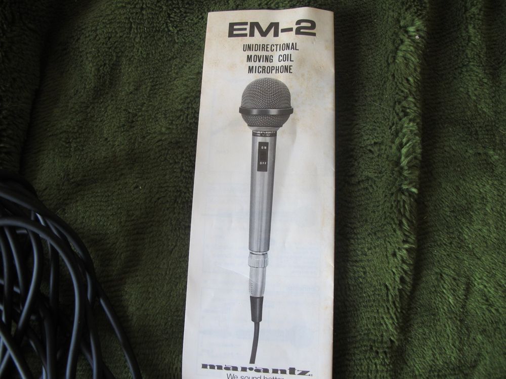 Microphon Uni Derectional Dynamic EM-2 Marantz Japan IMP500 (Gebraucht ...