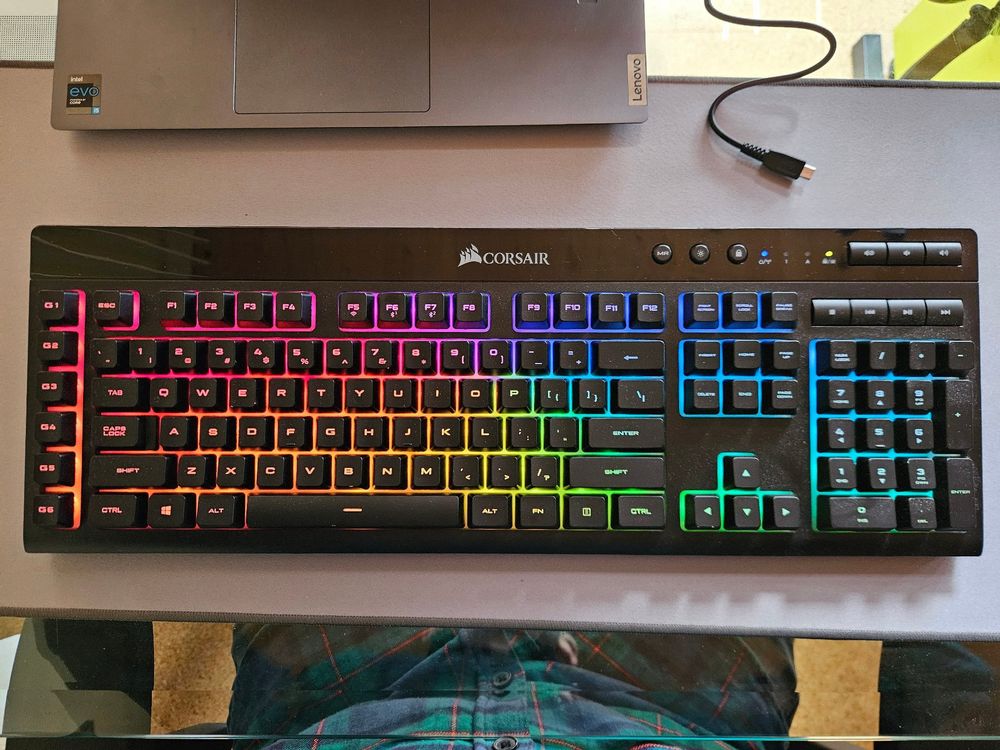Corsair K57 RGB Wireless Gaming Tastatur Keyboard US Layout (Gebraucht ...