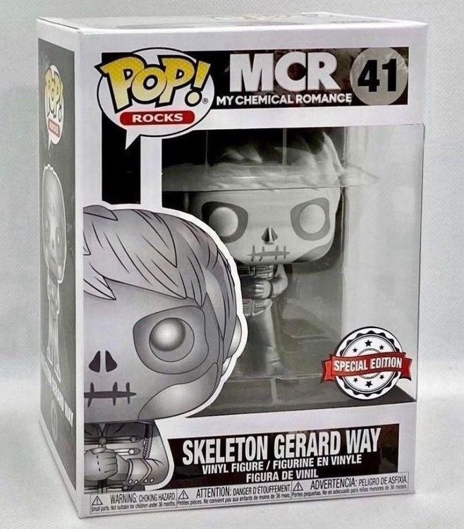 Funko Pop! My Chemical Romance, Skeleton Gerard Way #41 (Neu und ...