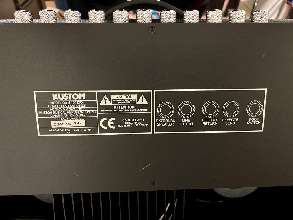 KUSTOM Quad 100 DFX Verstärker (Gebraucht) in Alpnach Dorf für CHF 55 ...