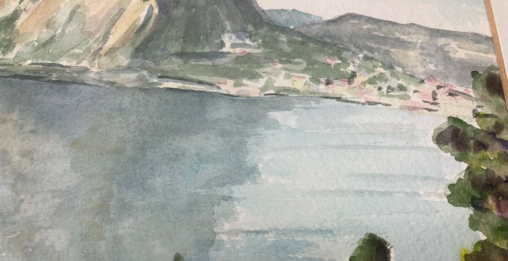 SUBLIME ANCIENNE AQUARELLE SIGNÉE | Kaufen auf Ricardo