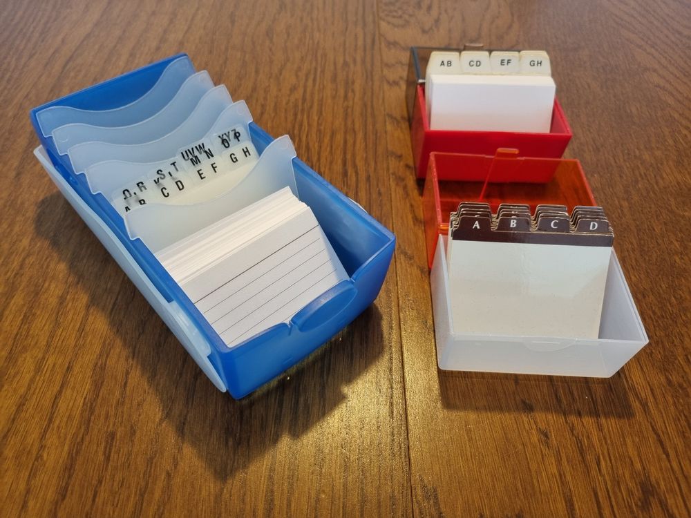 Karteikarten Box (Gebraucht) in Zürich für CHF 1 – mit Lieferung auf ...