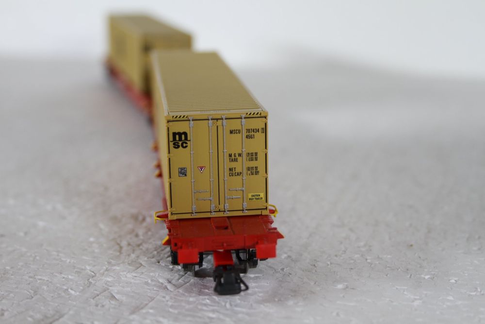 Roco 76630 Container-Doppeltragwagen MSC DB Schenker (Gebraucht) in ...