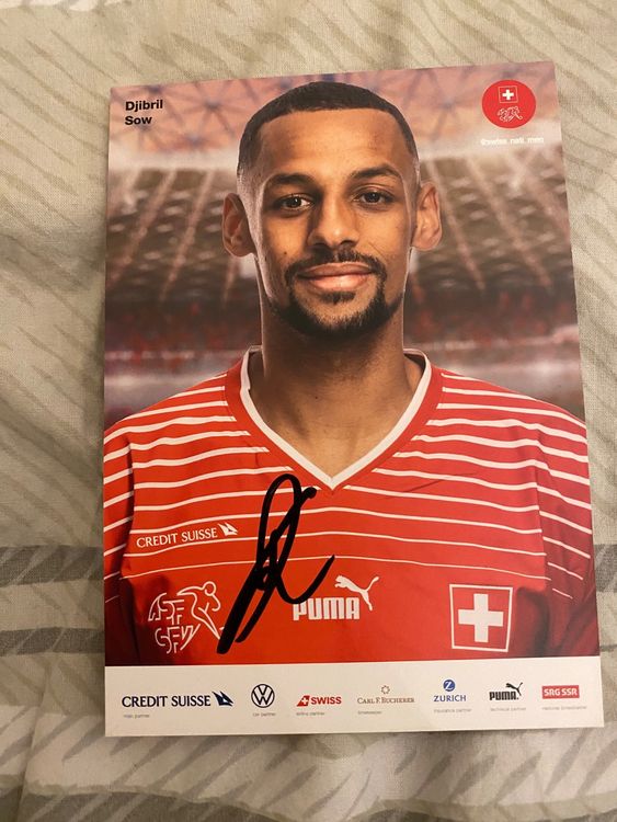 Autogrammkarte Djibril Sow handsigniert | Kaufen auf Ricardo