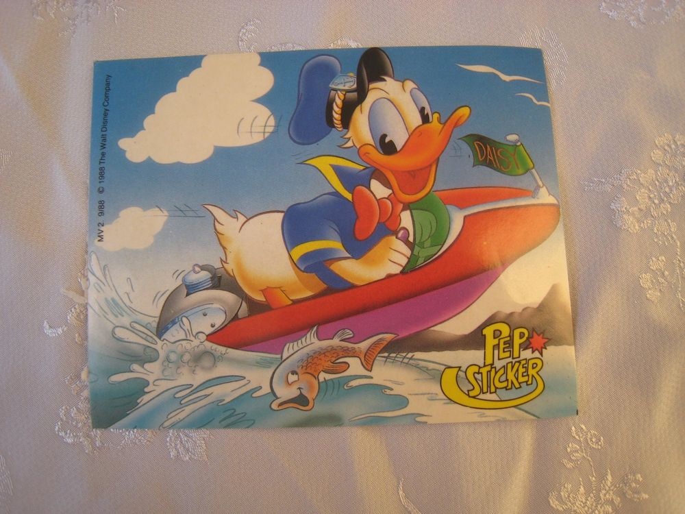 PEP STICKER Donald Duck Aufkleber 9/88 Vintage (Neu (gemäss ...
