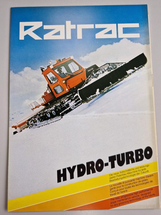 Original Prospekt Rolba Ratrac Hydro-Turbo Pistenfahrzeug (Gebraucht ...