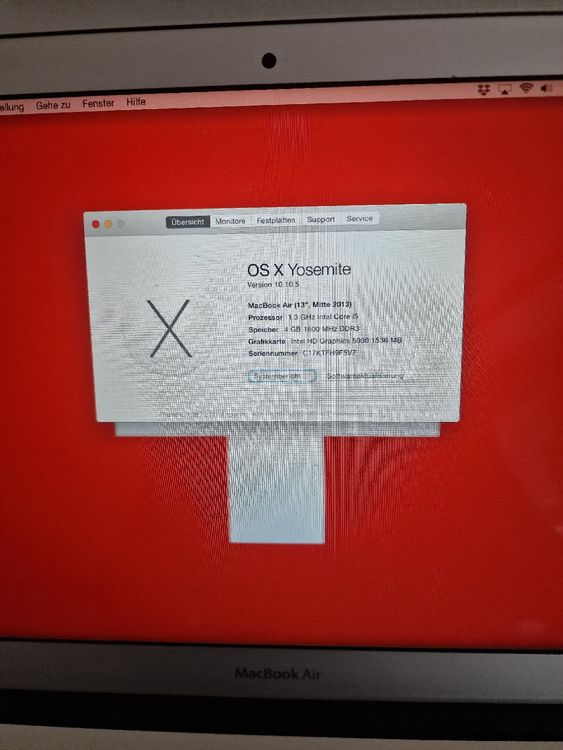 MacBook Air 13-inch (2012) Intel Core i5, Yosemite OS X (Gebraucht) in Wil SG für CHF 145 – mit ...