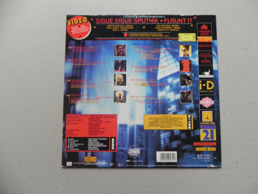 LP Engl. New Wave Synth Pop Band Sigue Sigue Sputnik 1986 (Gebraucht ...