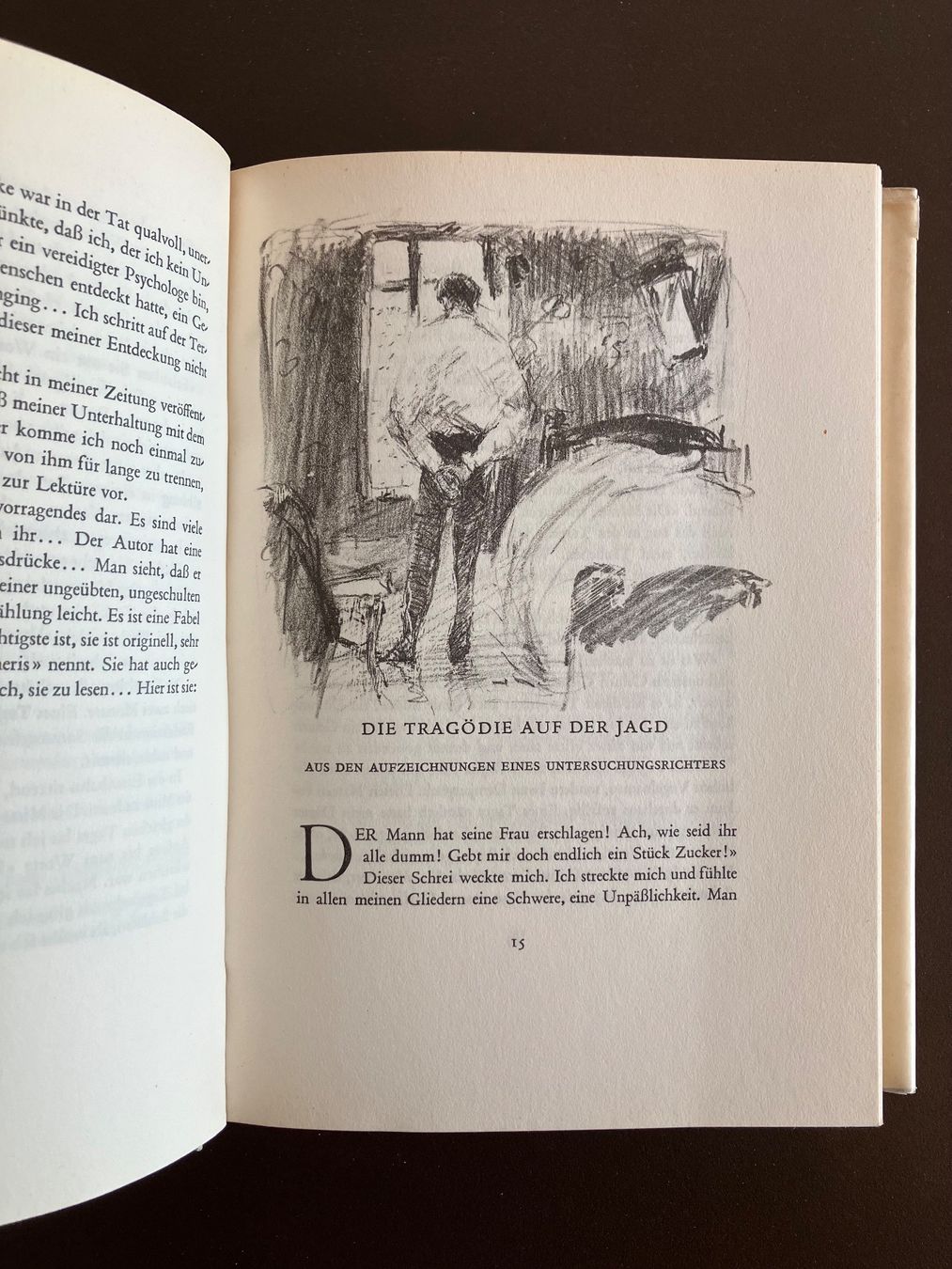 Tschechow: Tragödie auf der Jagd - Orig.-Lithos Hans Falk (Gebraucht ...