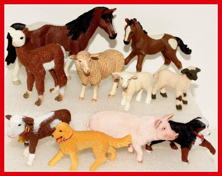 10x SCHLEICH Schafe, Lamm, Sau, LAMA, Pferde, Hunde, Kalb | Kaufen auf Ricardo