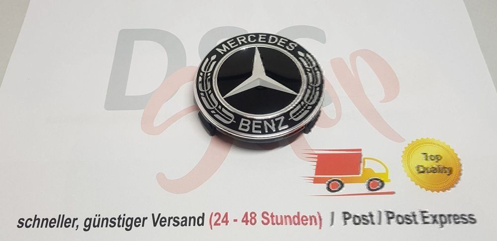 Mercedes Benz Logo Emblem Nabendeckel (Neu und originalverpackt) in ...