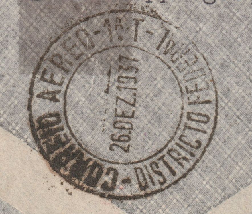 1937: BERN-(Bahnp. BASEL-FRANKF.)-Luftp. EUR-SÜDAM.-RIO! (Neu (gemäss ...