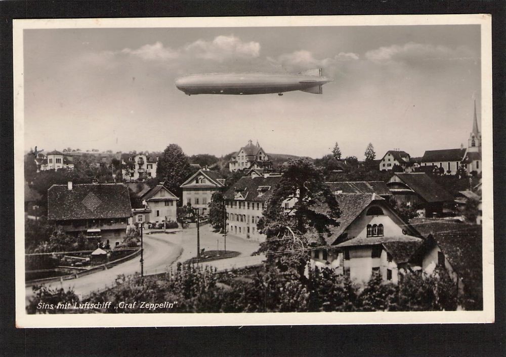 #Sins AG , mit Luftschiff Graf Zeppelin , gel. 1932 (Gebraucht) in Reichenburg für CHF 34 – mit ...