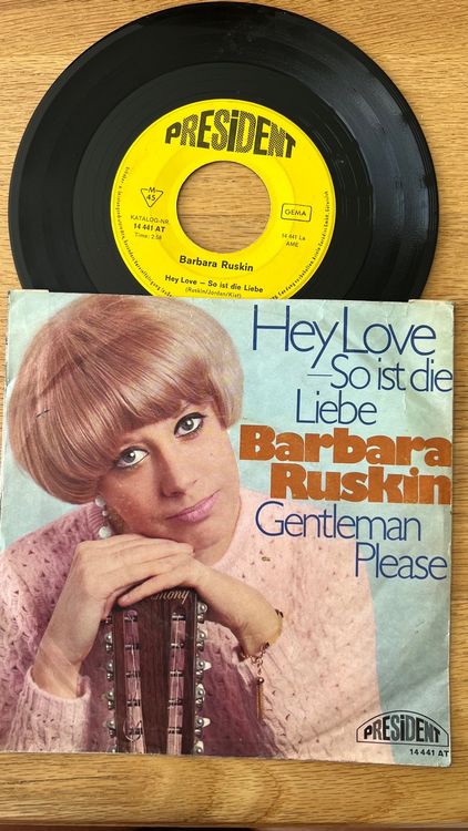 Barbara Ruskin - Hey Love So Ist Die Liebe / 1. D-Press.1969 (Gebraucht ...