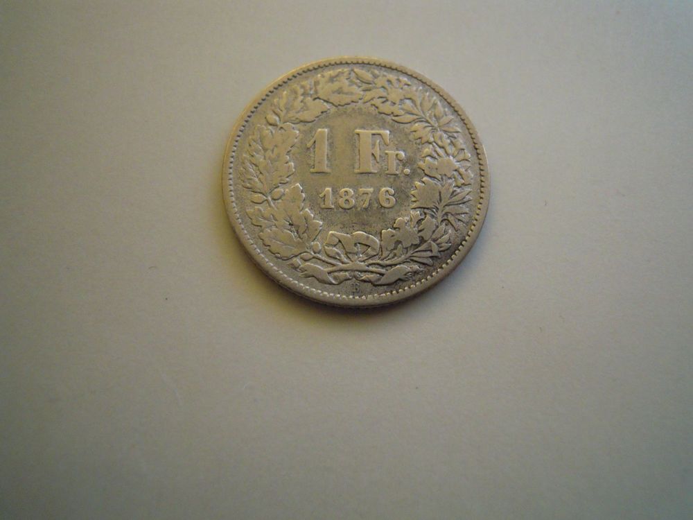 1 Fr. 1876 uralt (Gebraucht) in Kriegstetten für CHF 3.1 – mit Lieferung auf Ricardo kaufen