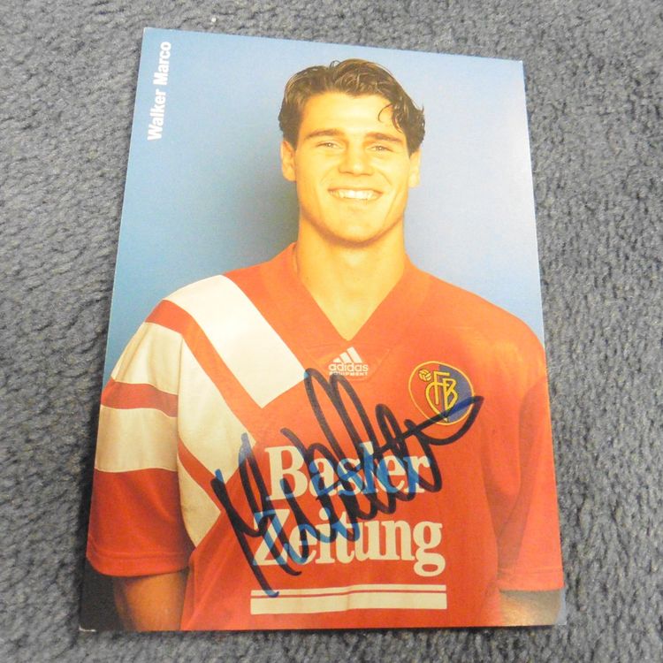 FC-Basel,Foto,90-er J.,Autogramm,Marco Walker,Sponsoren | Kaufen auf ...