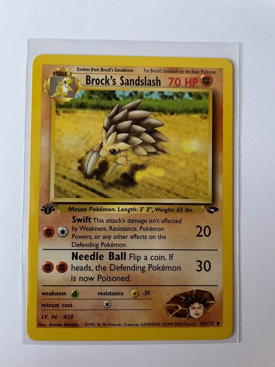 Pokémon Brock‘s Sandslash First Edition Gym Challenge | Kaufen auf Ricardo