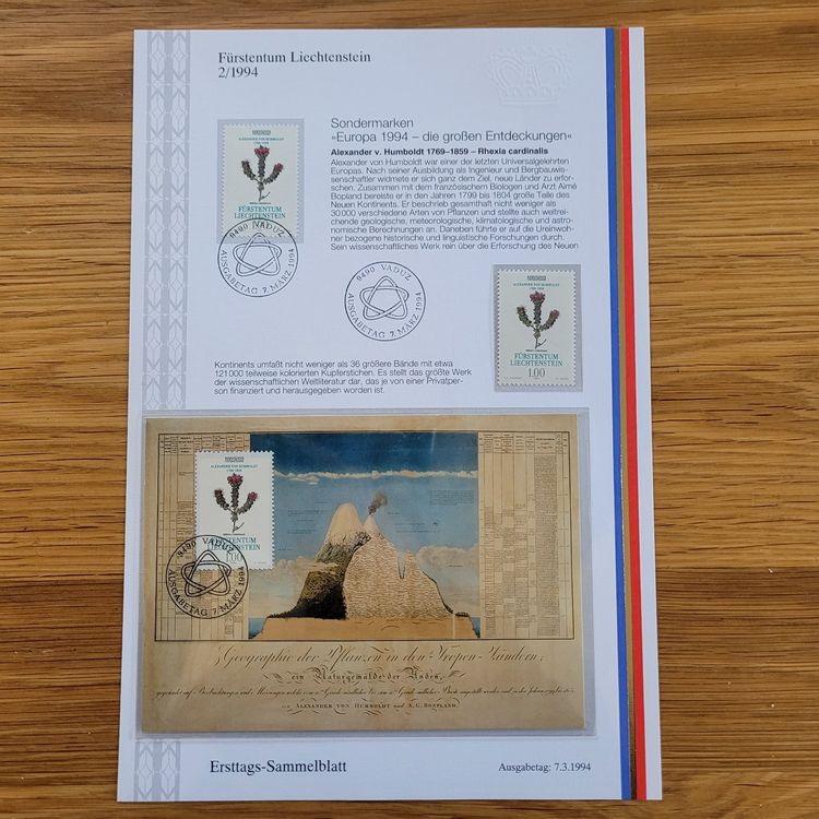 Documente Fürstentum Liechtenstein Vaduz 1994 (Gebraucht) in Biel/Bienne für CHF 1 – mit ...