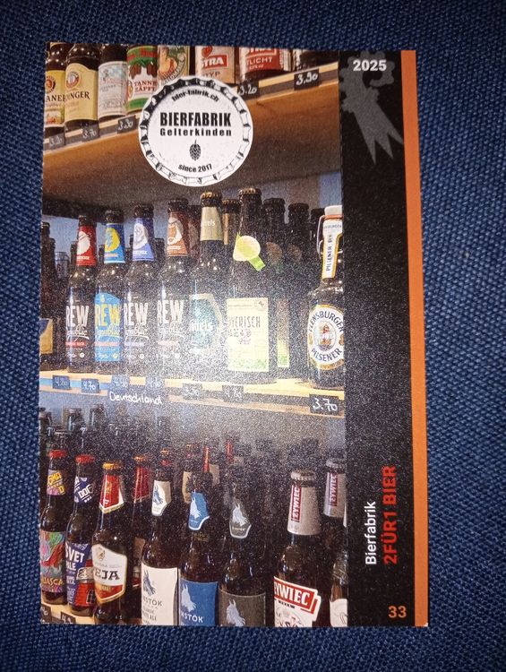 Bierfabrik Gutschein 2für1 Bier Getränkekarte 🍻🍺 (Neu (gemäss Beschreibung)) in Frenkendorf für ...