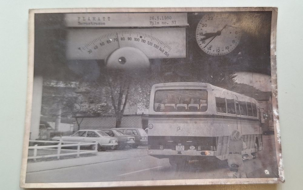 Altes Foto Radar Kontrolle Car Flamatt 1980 Auto Bulle 1975 (Gebraucht ...