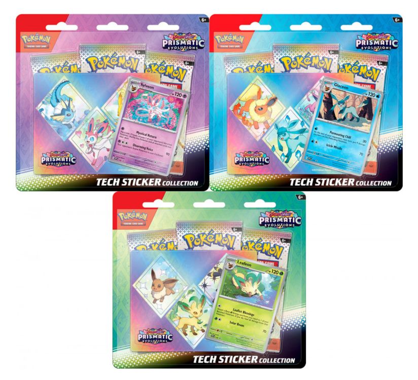 3x Pokémon Tech Sticker Prismatic Evolution neu! (Neu und ...