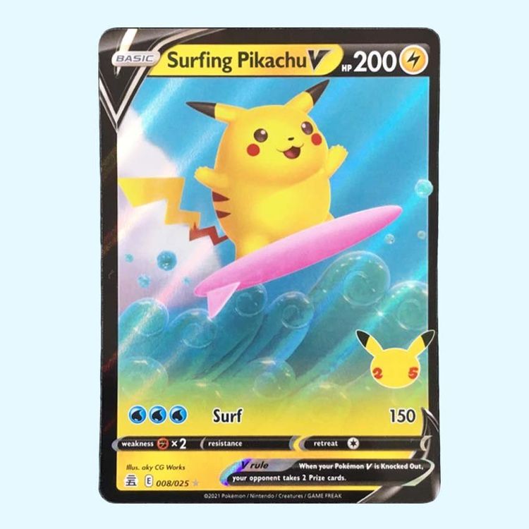 Pikachu Surfing V // 8 // Celebrations // Pokémon - EN | Kaufen auf Ricardo