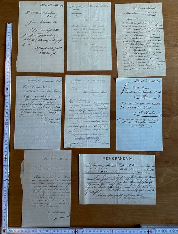 8 antike Briefe, Dokumente 1895, 131 Jahre alt ab 1.- (Gebraucht) in ...