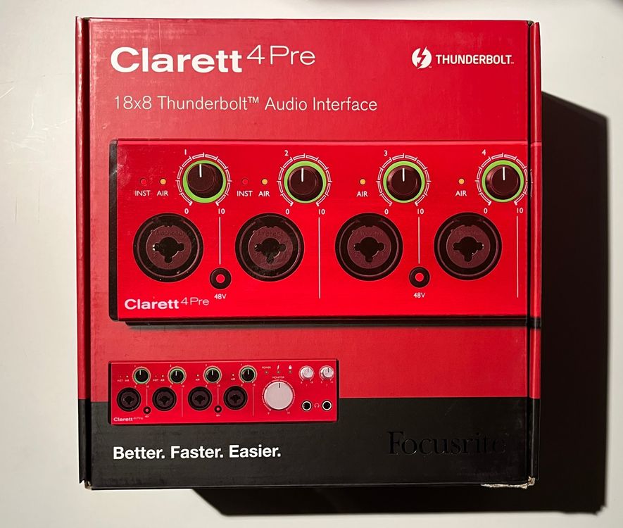 Focusrite Clarett 4 Pre - Audio Interface/ Aus erster Hand (Gebraucht ...