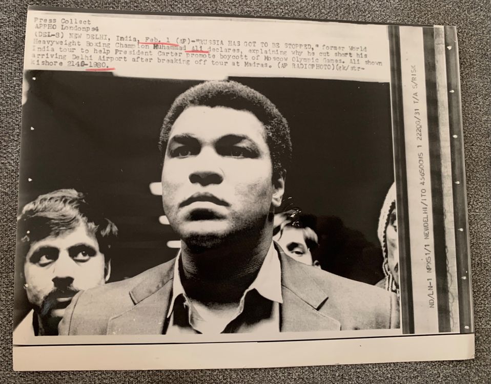 Presse Foto Blick Foto Archiv 1980 . Muhammad Ali in Indien (Gebraucht ...